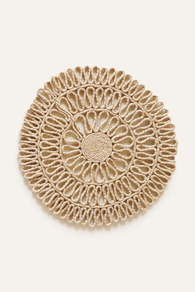 Lattice Placemat White Sisal - Indego Africa