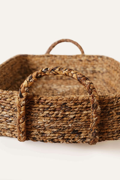 Dark Banana Leaf Rectangle Tray - Indego Africa