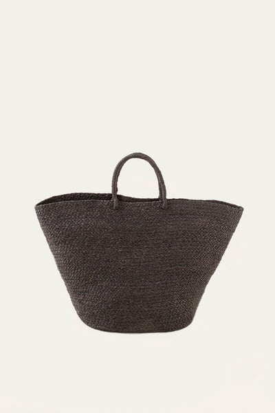 Braided Raffia Tote Black - Indego Africa