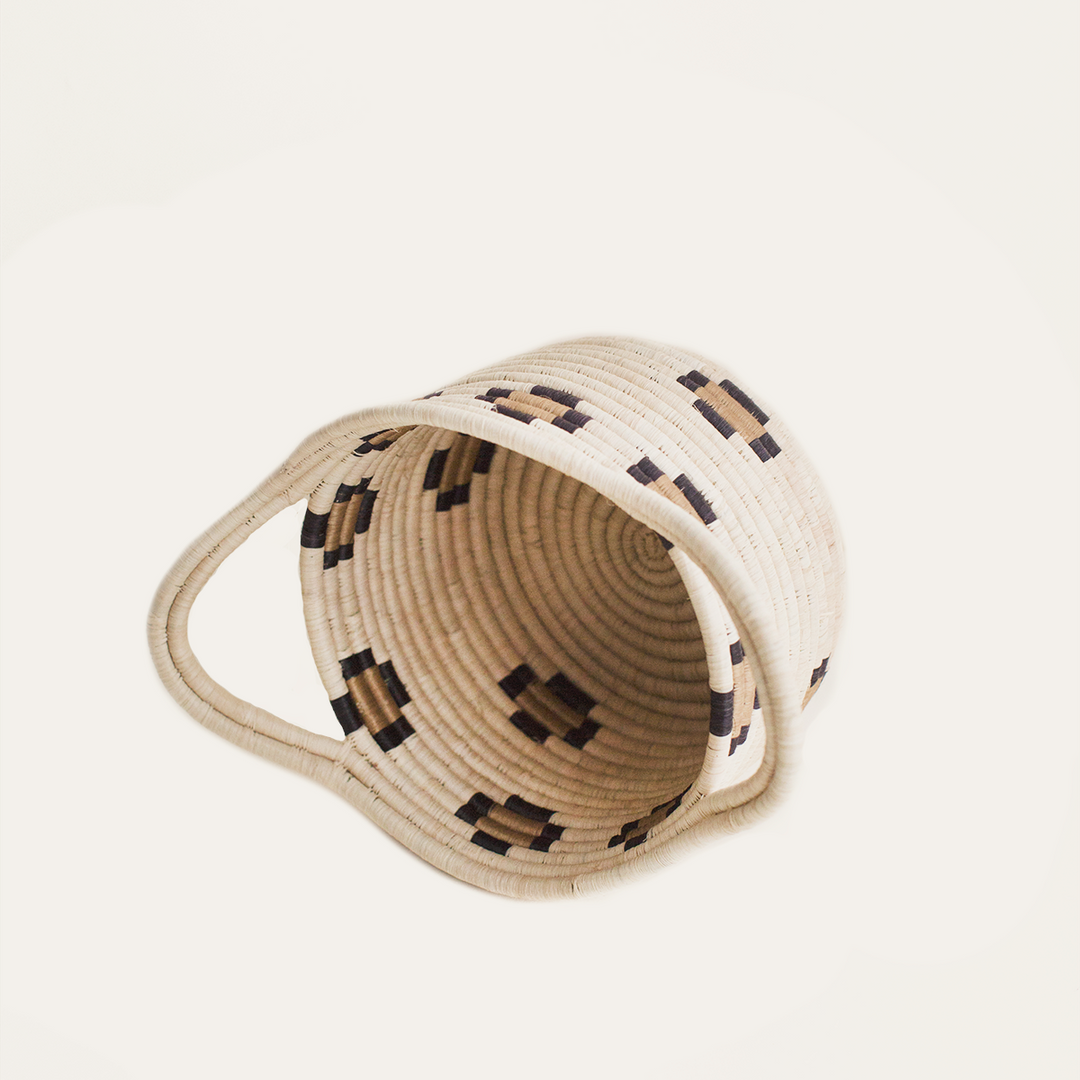 Woven Leopard Bucket Basket | Indego Africa