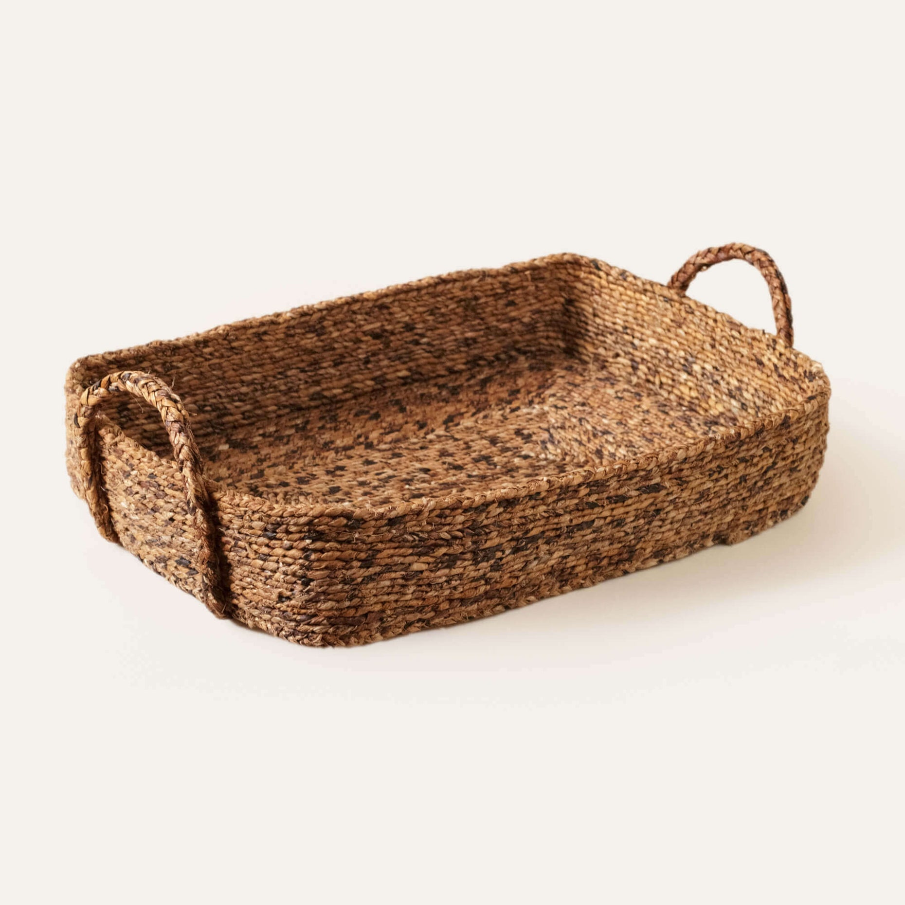 Dark Banana Leaf Rectangle Tray - Indego Africa