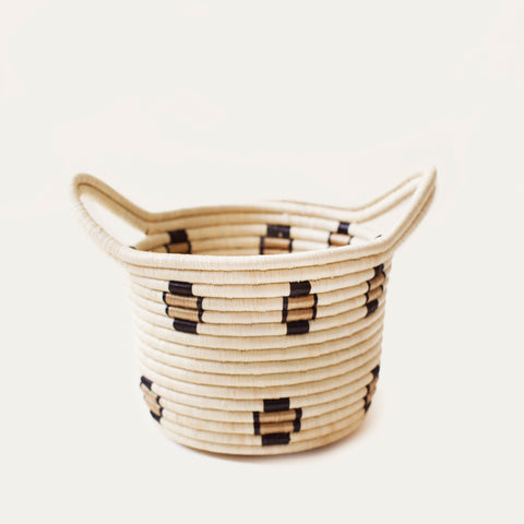 Woven Leopard Bucket Basket | Indego Africa